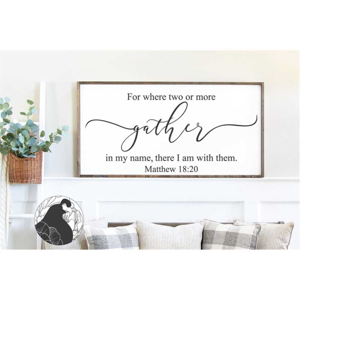 For Where Two or Three Gather SVG, Faith Cut File, Christian | Inspire ...