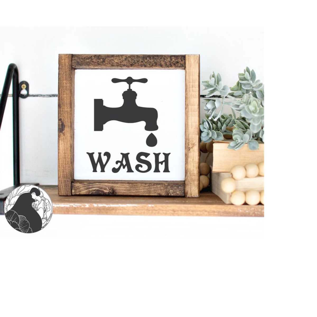 SVG Files, Wash svg, Faucet svg, Bathroom svg, Bathroom Sign - Inspire ...
