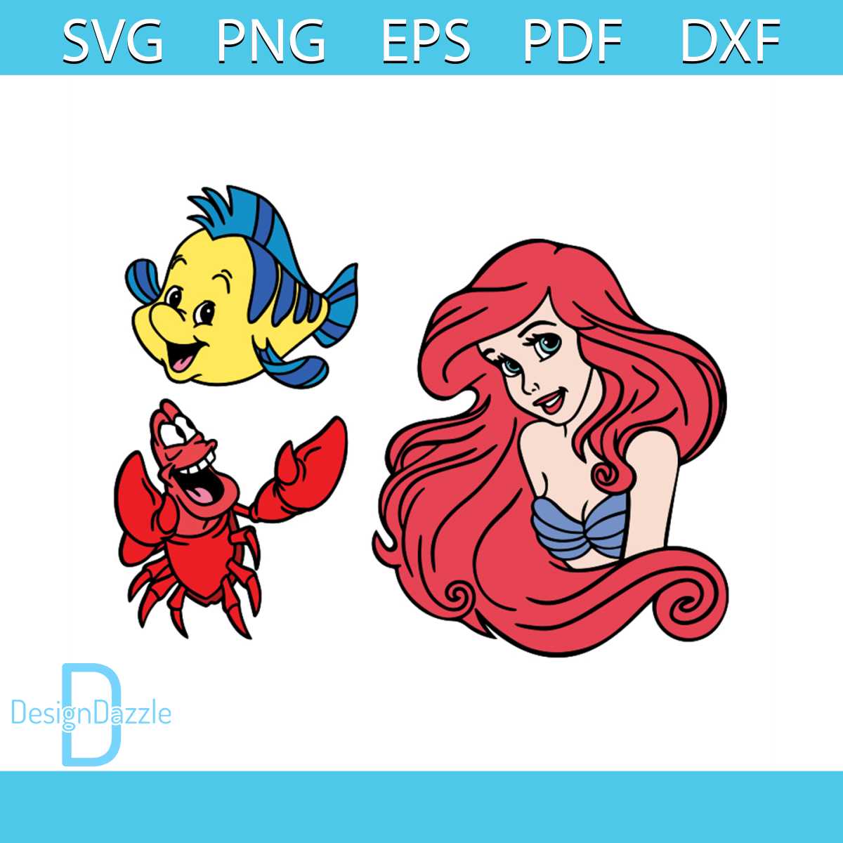 Princess Ariel Svg, Disney Svg, Ariel Svg, Princess Svg, Pri | Inspire ...
