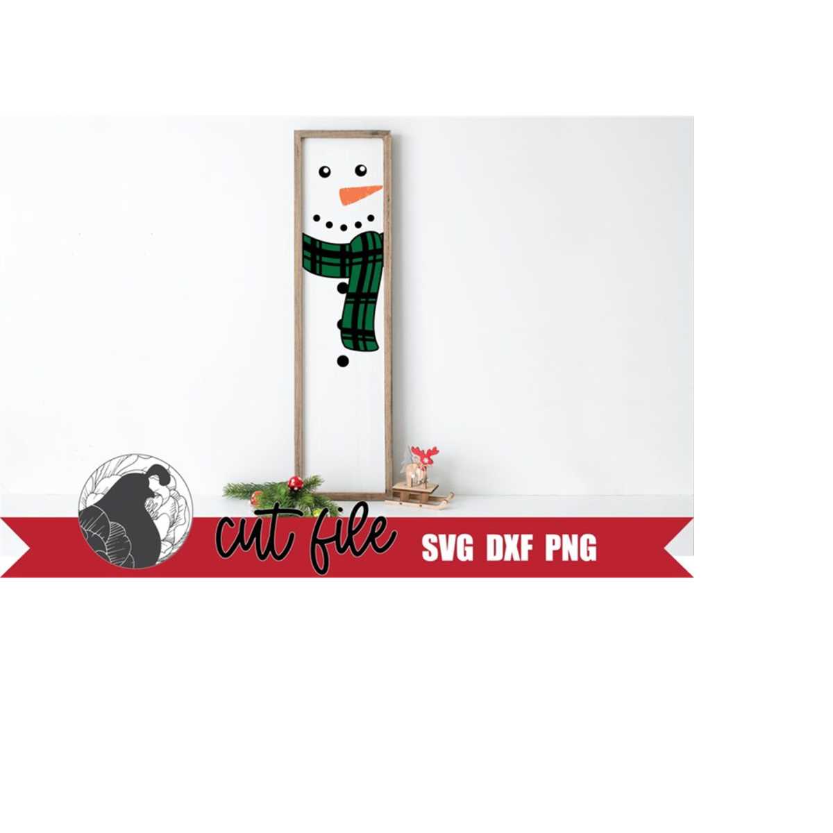 Snowman Porch Sign SVG, Snowman Sign SVG, Holiday Welcome Cu | Inspire ...
