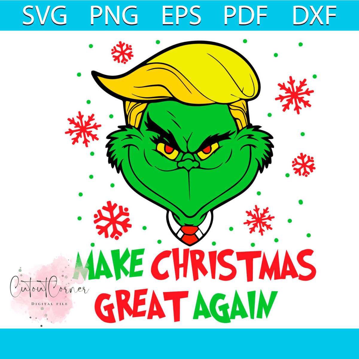 Trump Grinch Christmas SVG PNG Cricut silhouette cameo svg,s | Inspire ...