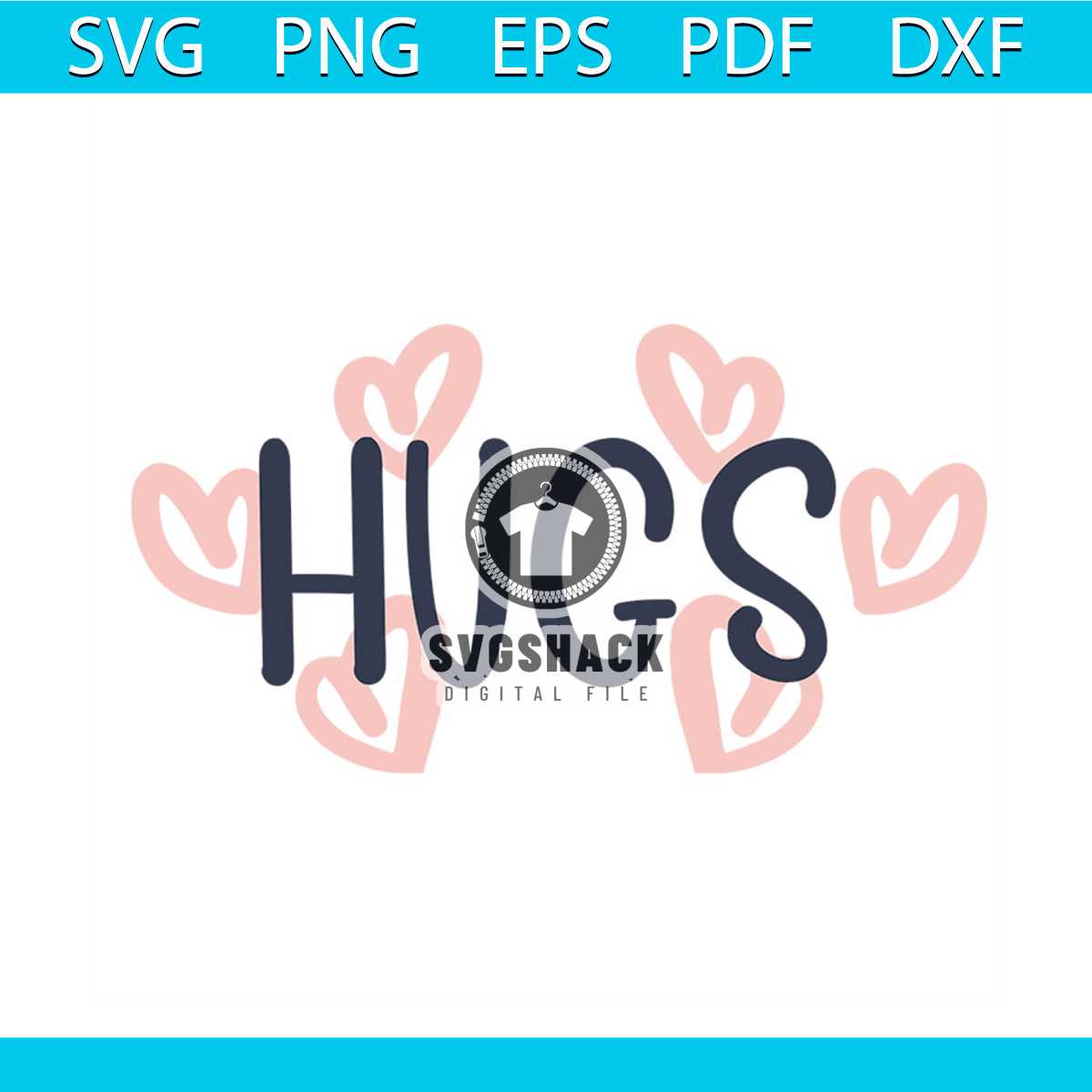 Hugs Svg, Valentine Svg, Hug Svg, Heart Svg, Word Svg, Love - Inspire ...
