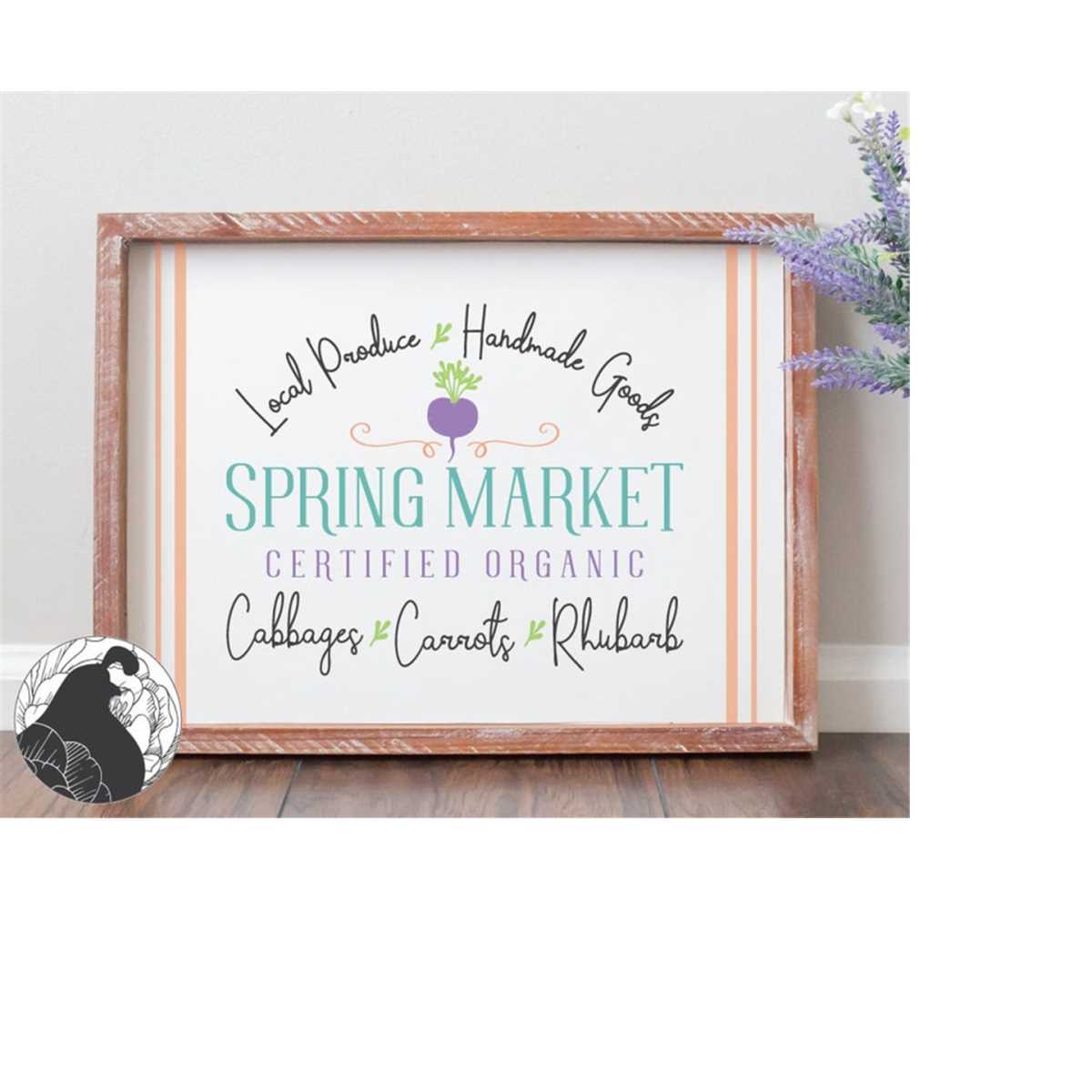 Spring Market SVG, Spring Sign svg, Farmer's Market svg, Cut - Inspire ...