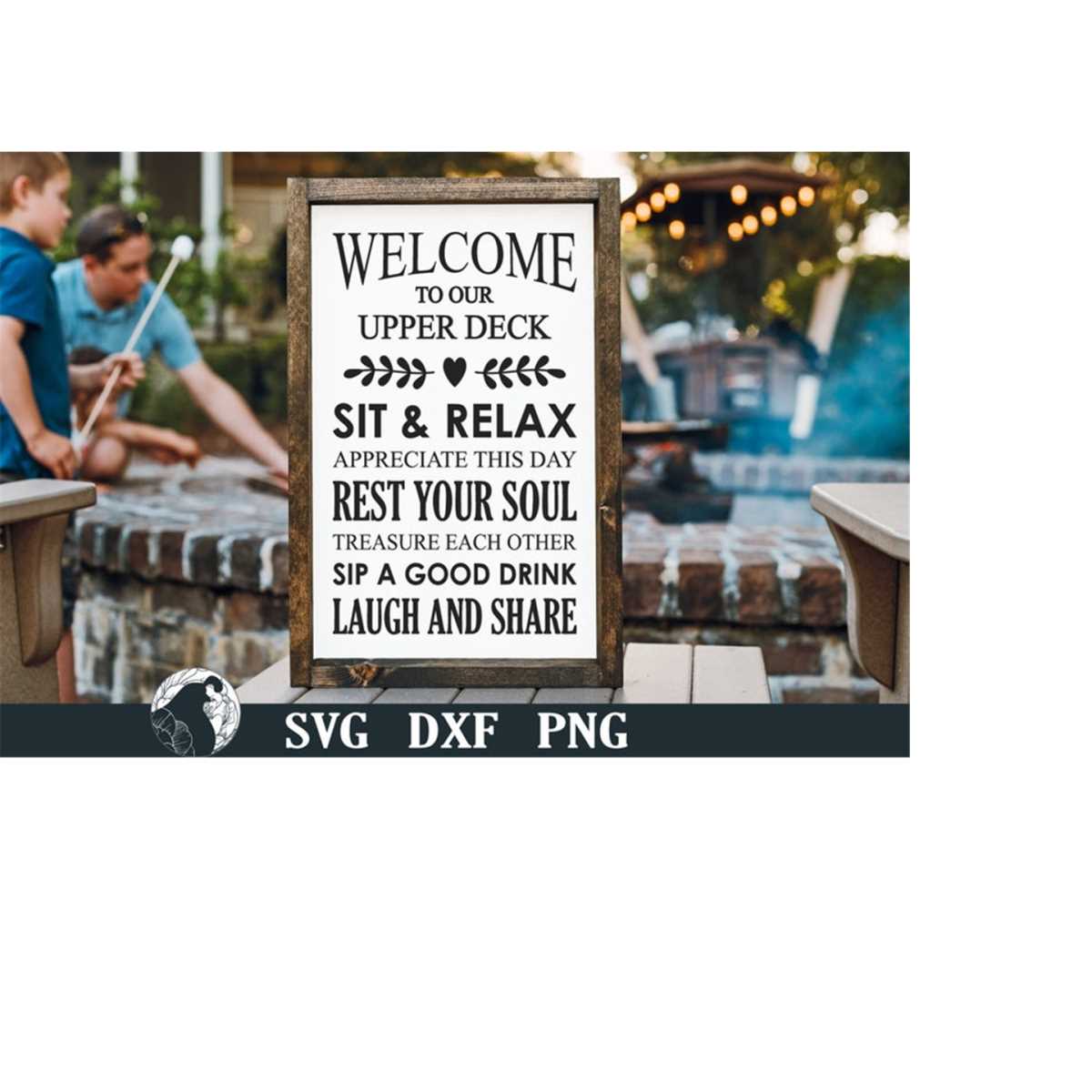 Welcome to Our Deck SVG, Deck Rules SVG, Deck Decor, Farmhou - Inspire ...