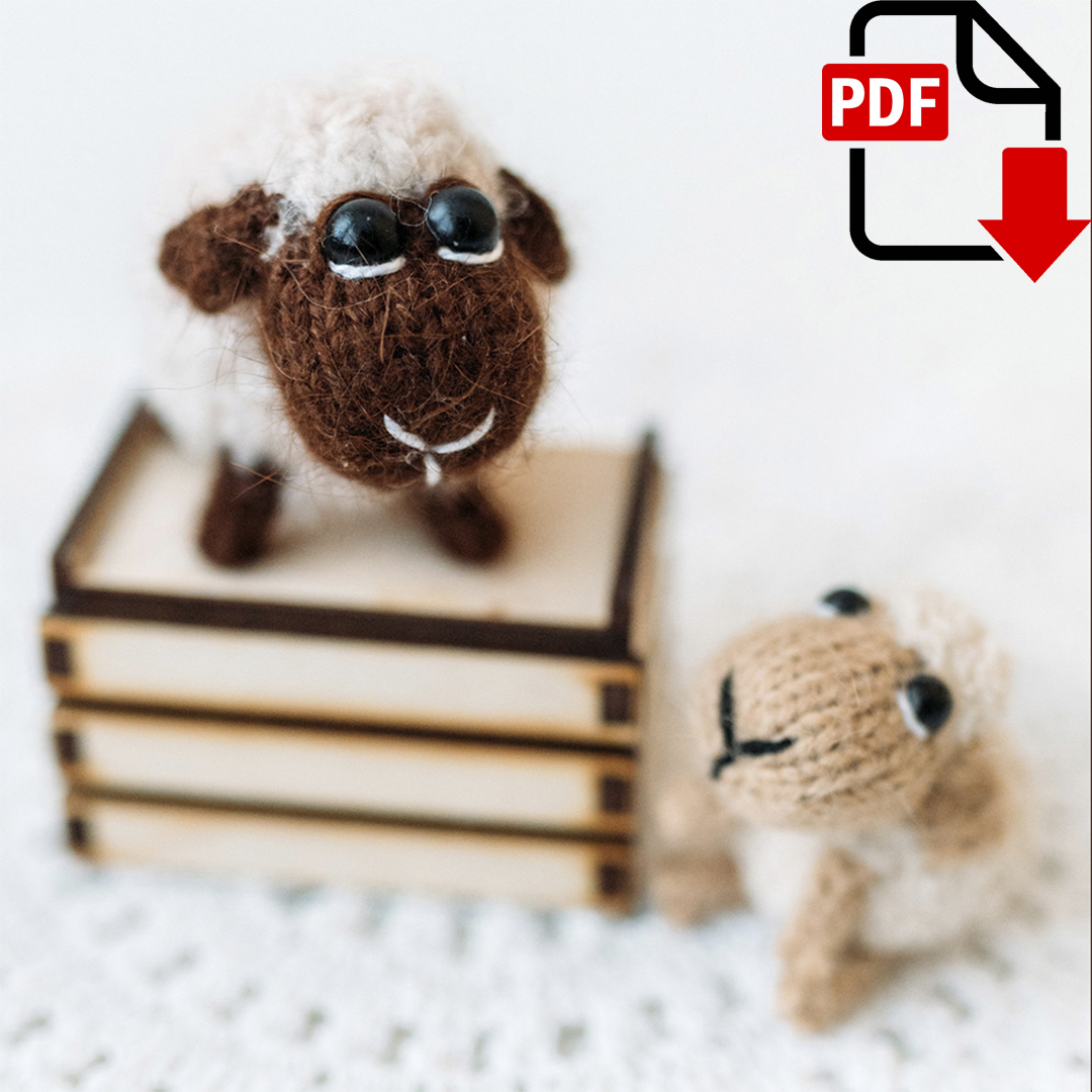 Tiny sheep knitting pattern. Amigurumi lamb step by step tut - Inspire ...
