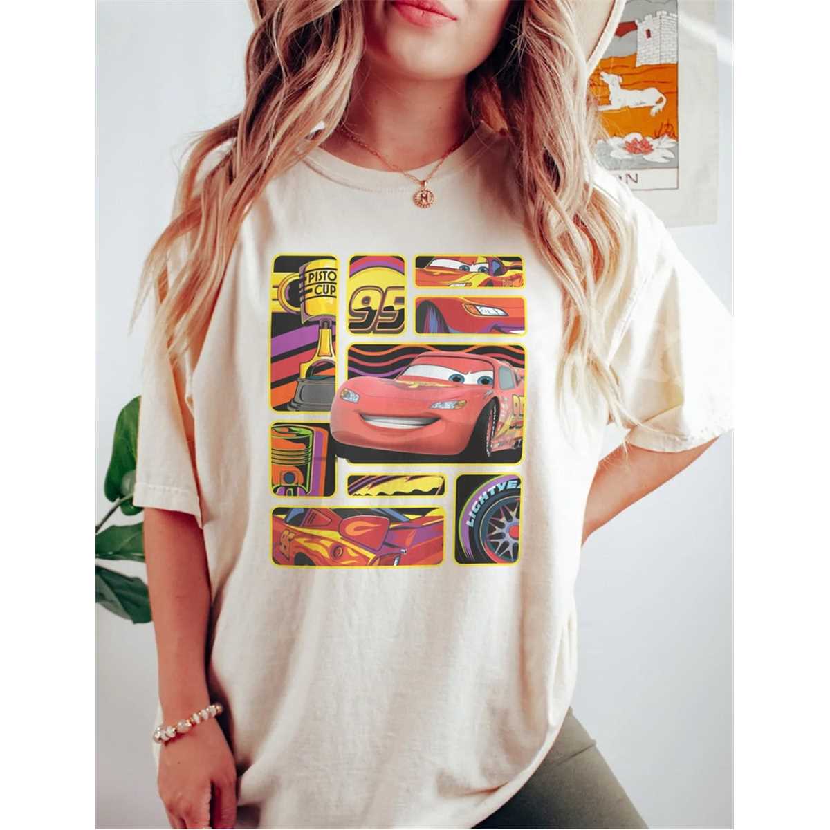 Vintage Lightning Mcqueen Comfort Colors Shirt, Retro Disney | Inspire ...