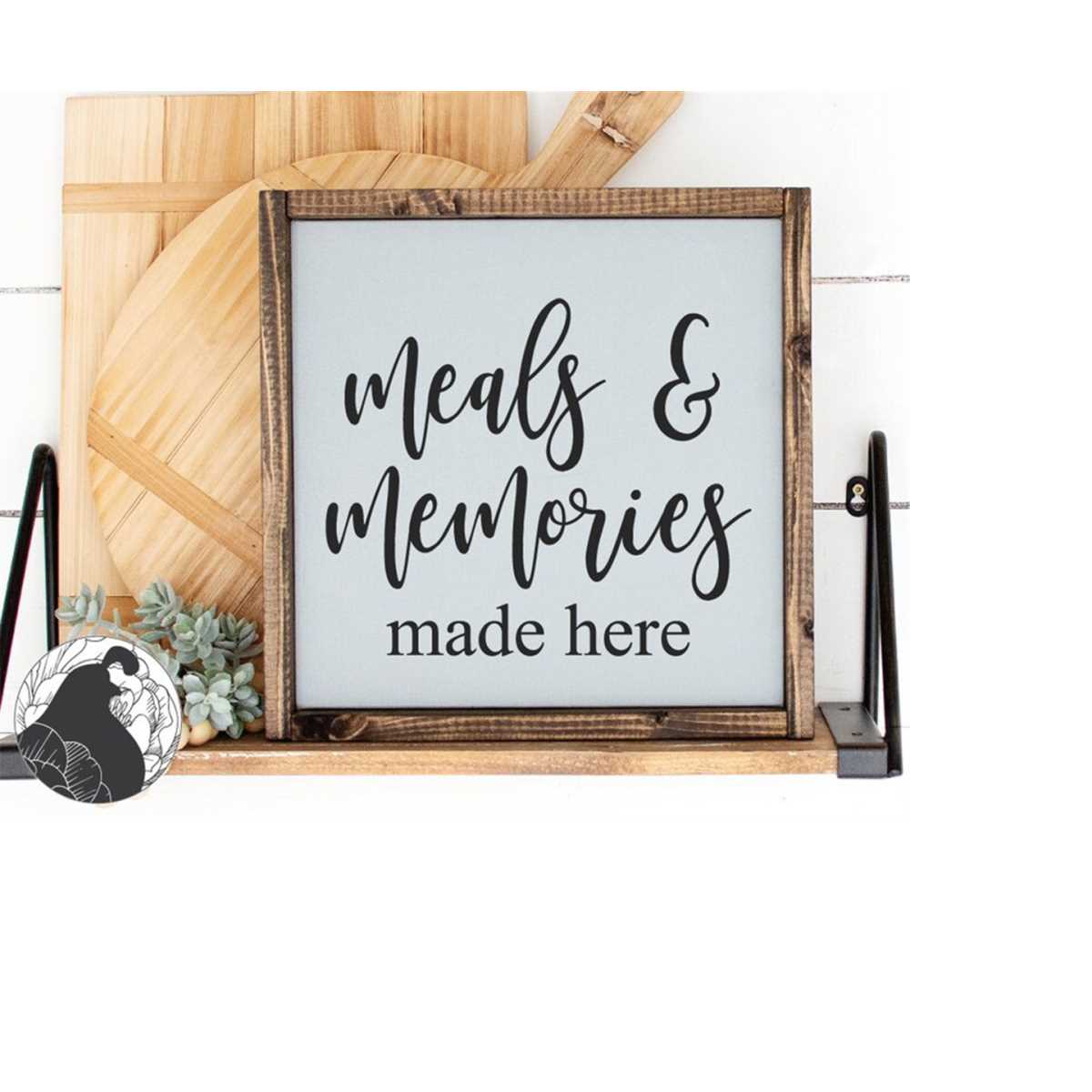 Svg Files, Meals and Memories Made Here svg, Kitchen svg, Cu | Inspire ...