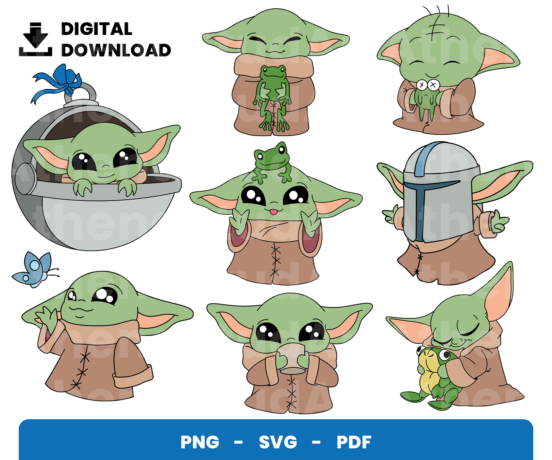 Bundle Layered Svg, Baby Yoda, Baby Grugo, Star Wars, Baby S | Inspire ...