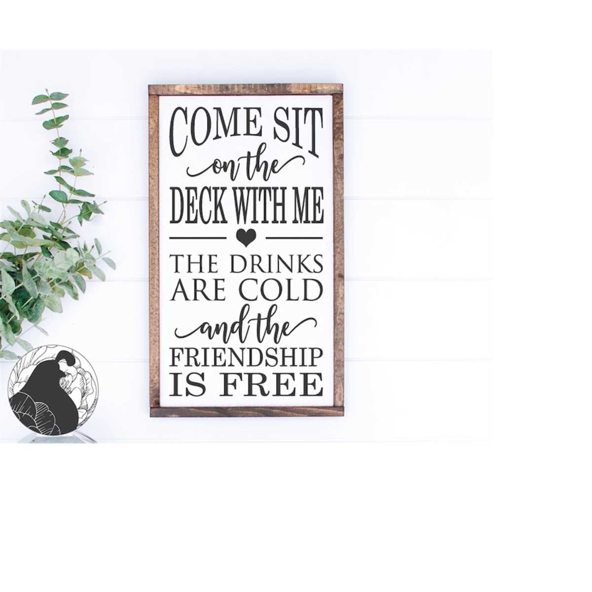 SVG Files, Come Sit on the Deck with Me svg, Deck svg, Summe | Inspire ...