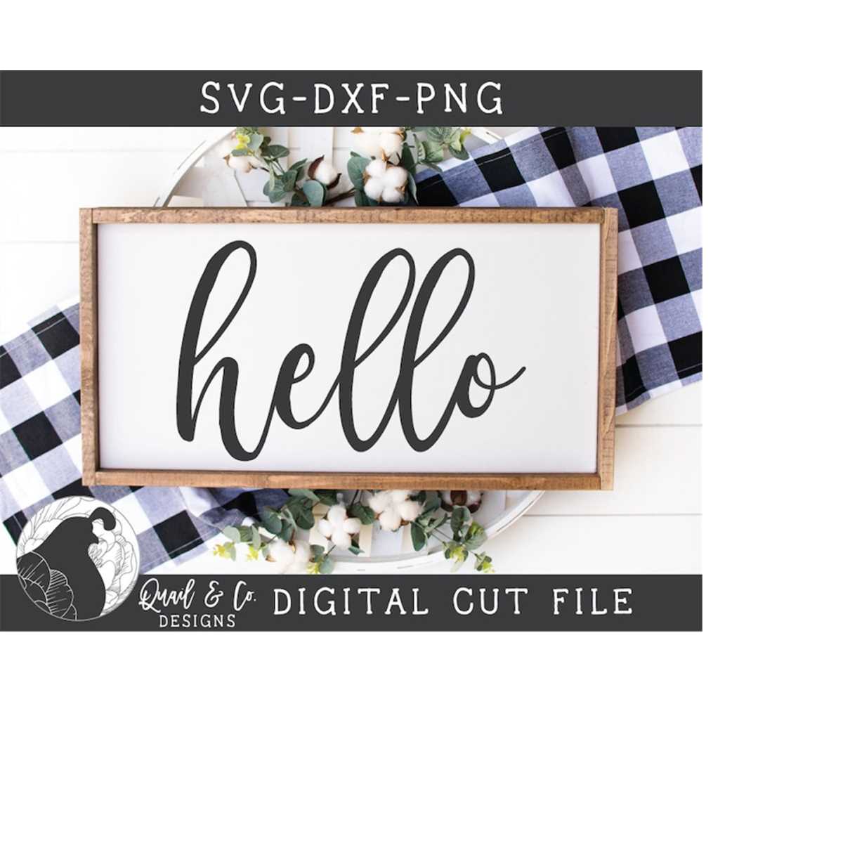 Svg Files, Hello svg, Welcome svg, Farmhouse svg, Cut Files, | Inspire ...