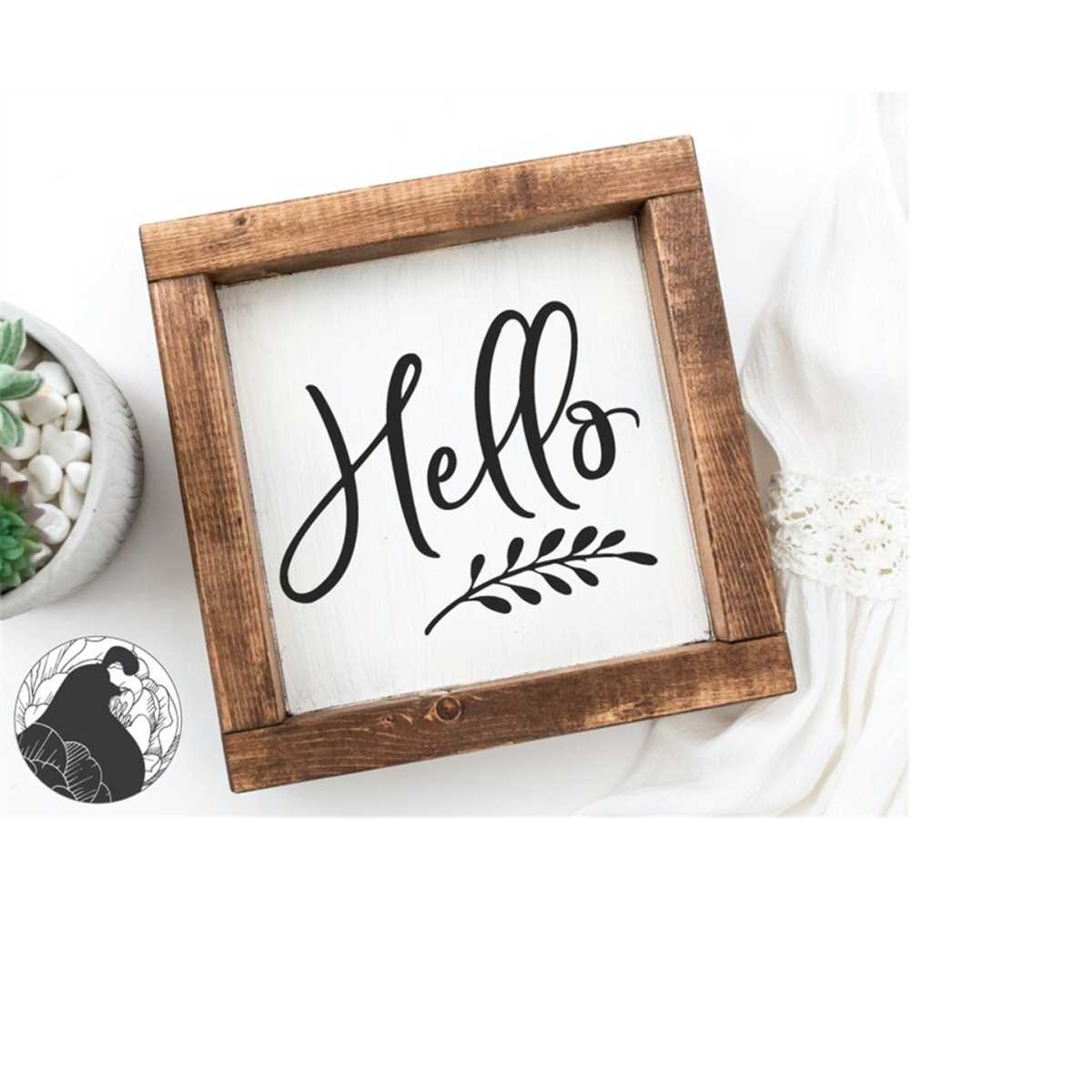 Hello SVG, Welcome svg, Porch Cut File, Entry svg, Farmhouse | Inspire ...
