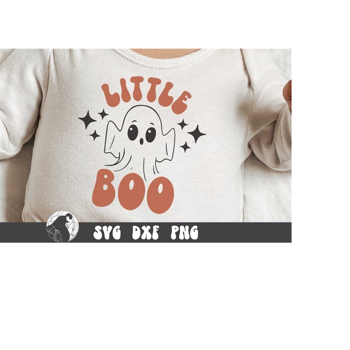 Little Boo SVG, Retro Halloween SVG, Spooky Baby, My 1st Hal | Inspire ...