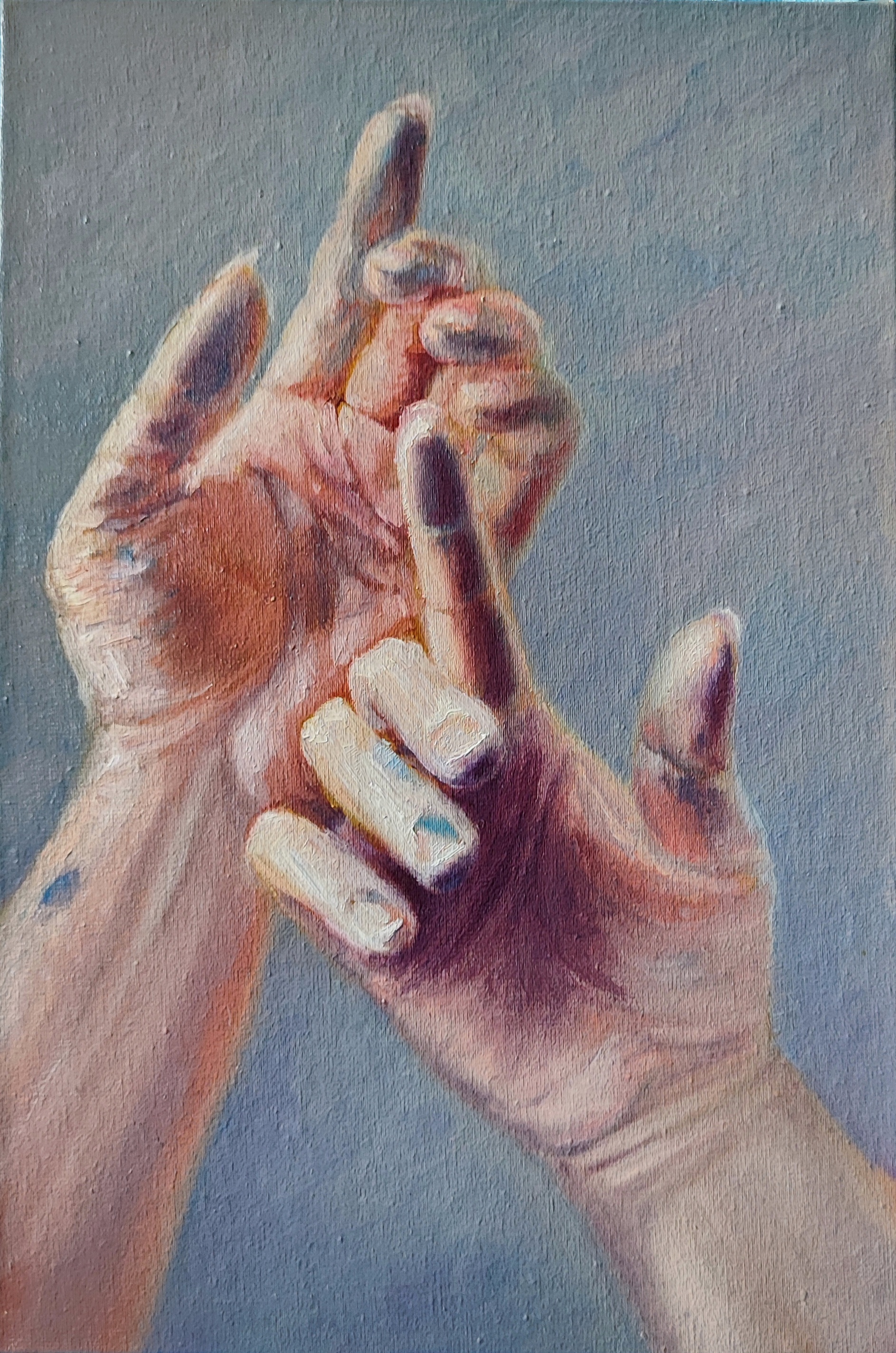 Hand oil painting Human hands painting Original oil painting | Inspire ...