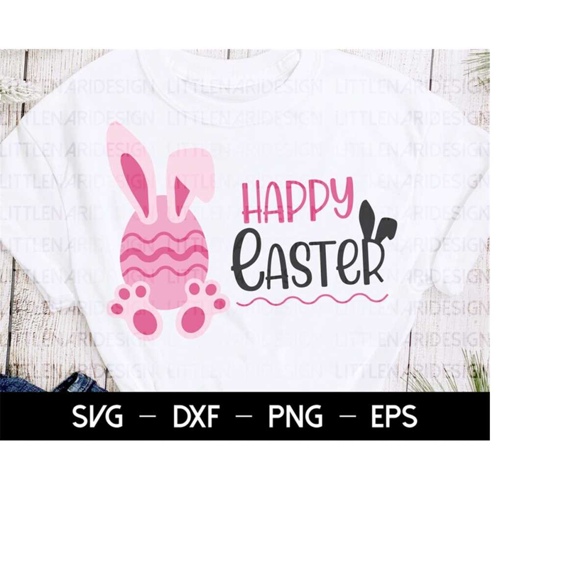 Happy Easter svg, Bunny svg, Easter eggs svg, Easter Bunny | Inspire Uplift