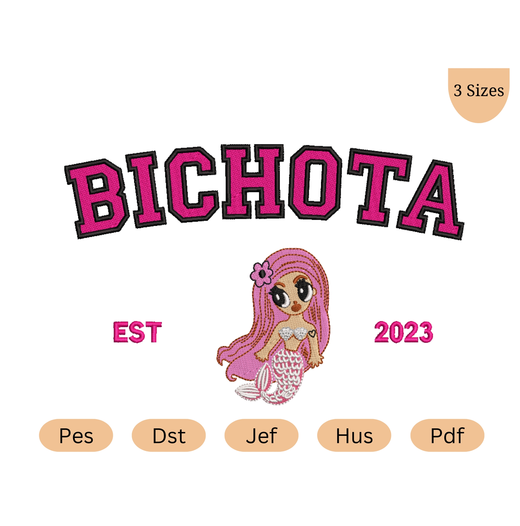 Bichota season embroidery design, Bichota Embroidery file, D - Inspire ...