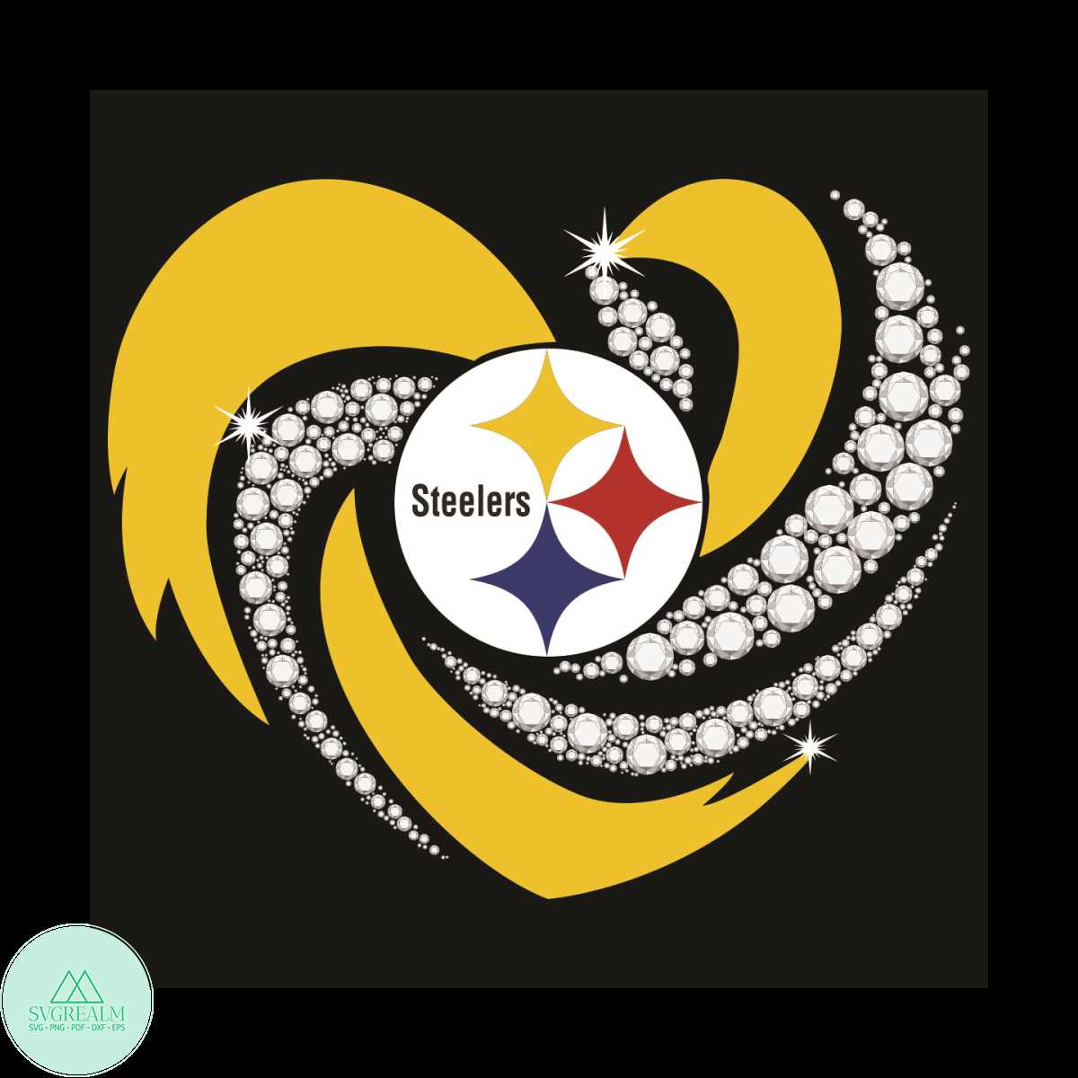 Steelers Heart Svg, Sport Svg, Pittsburgh Steelers Team Foot | Inspire ...