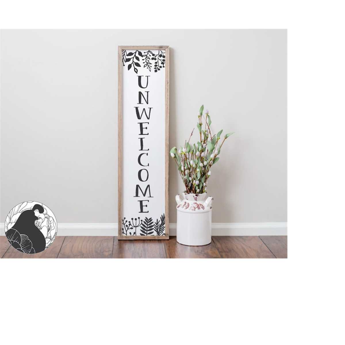 Unwelcome SVG, Social Distancing svg, Porch Sign Cut File, V | Inspire ...
