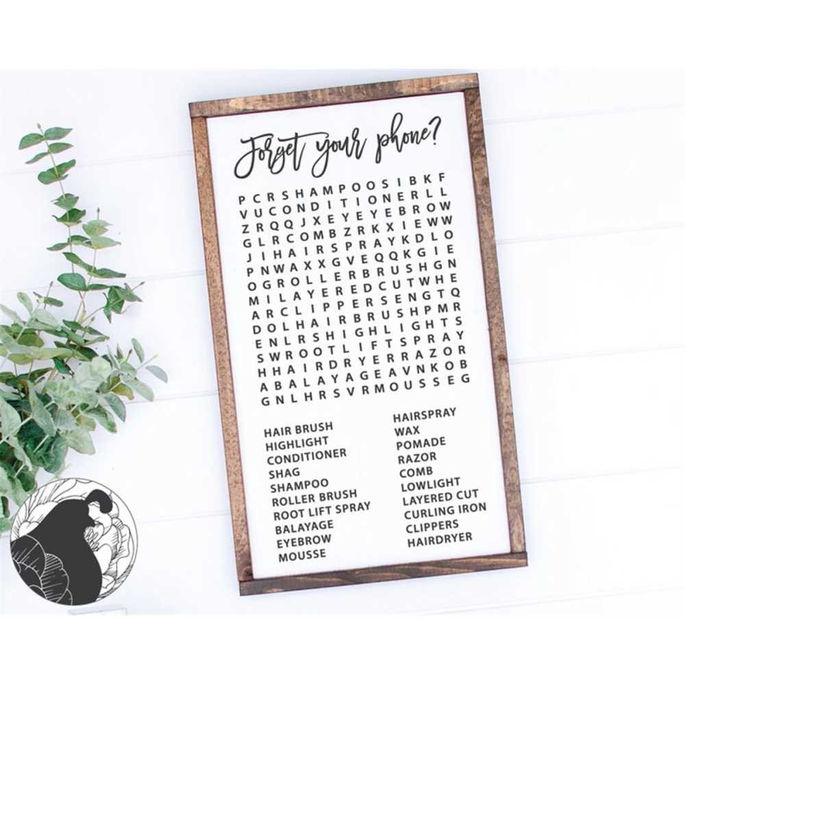SVG files, Forget Your Phone svg, Word Search svg, Salon svg - Inspire ...