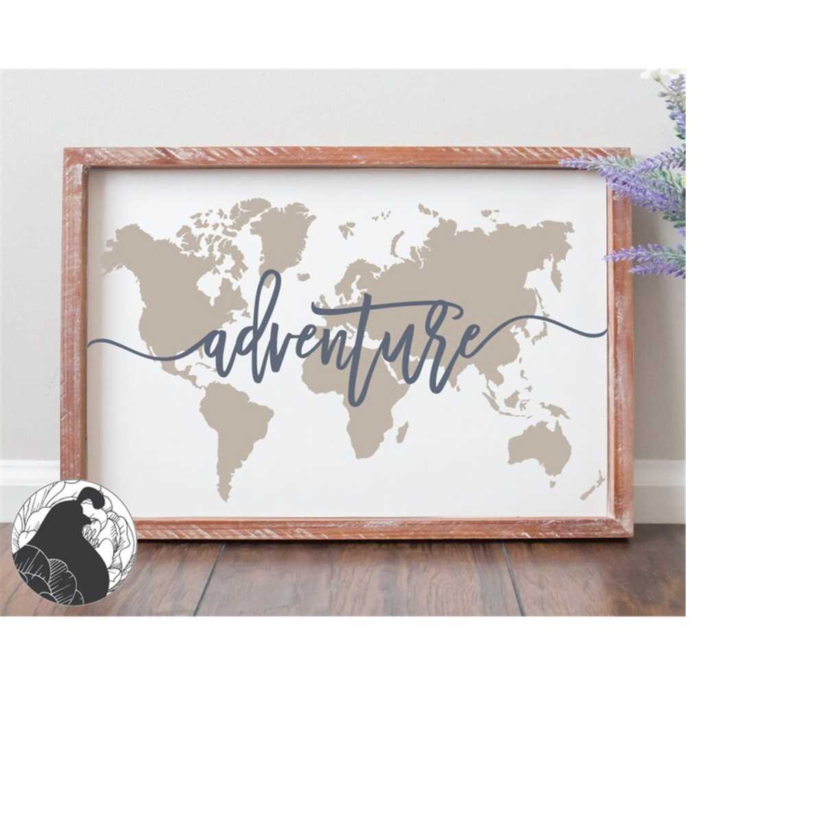 Svg Files, Adventure svg, World Map svg, Nursery svg, Baby's | Inspire ...