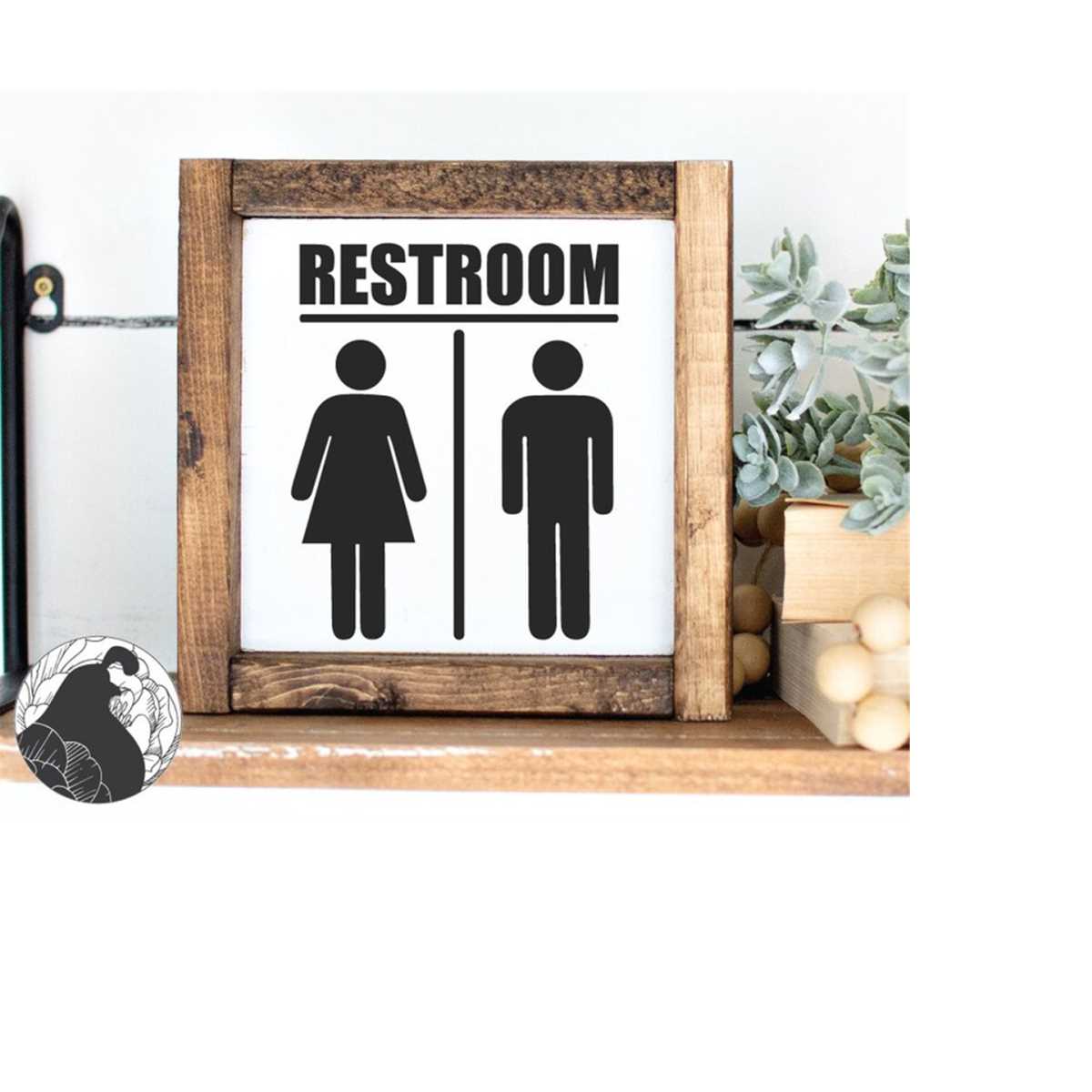 Restroom SVG, Restroom Symbol svg, Bathroom Sign svg, Bathro | Inspire ...