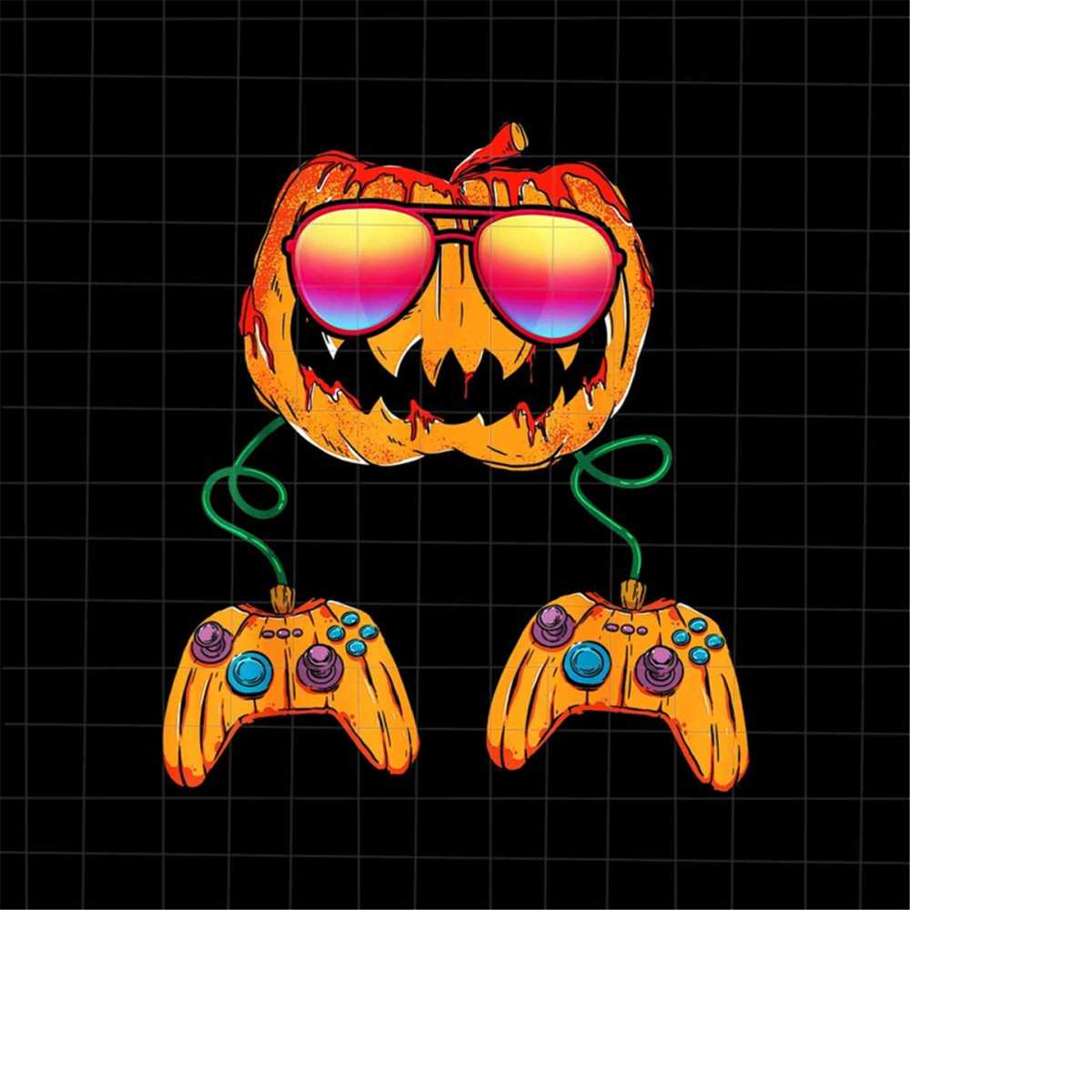 Pumpkin Gamer Halloween Png, Pumpkin Gamer Png, Gamer Hallow | Inspire ...
