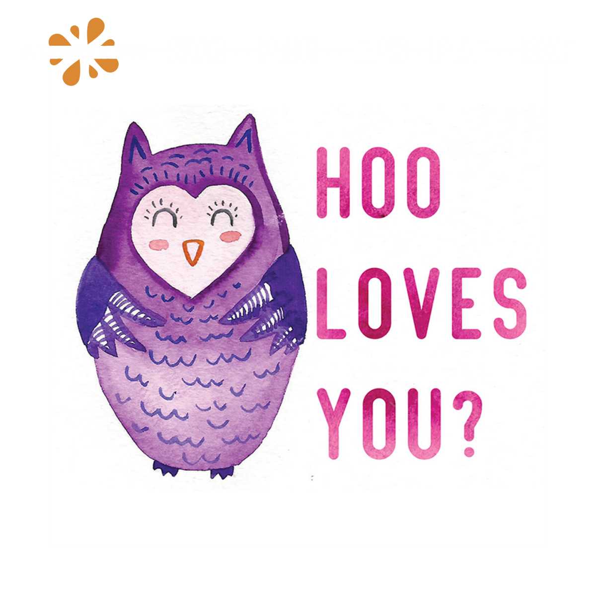 Hoo Loves You Watercolor Svg, Valentine Svg, Hoo SvgWatercol | Inspire ...