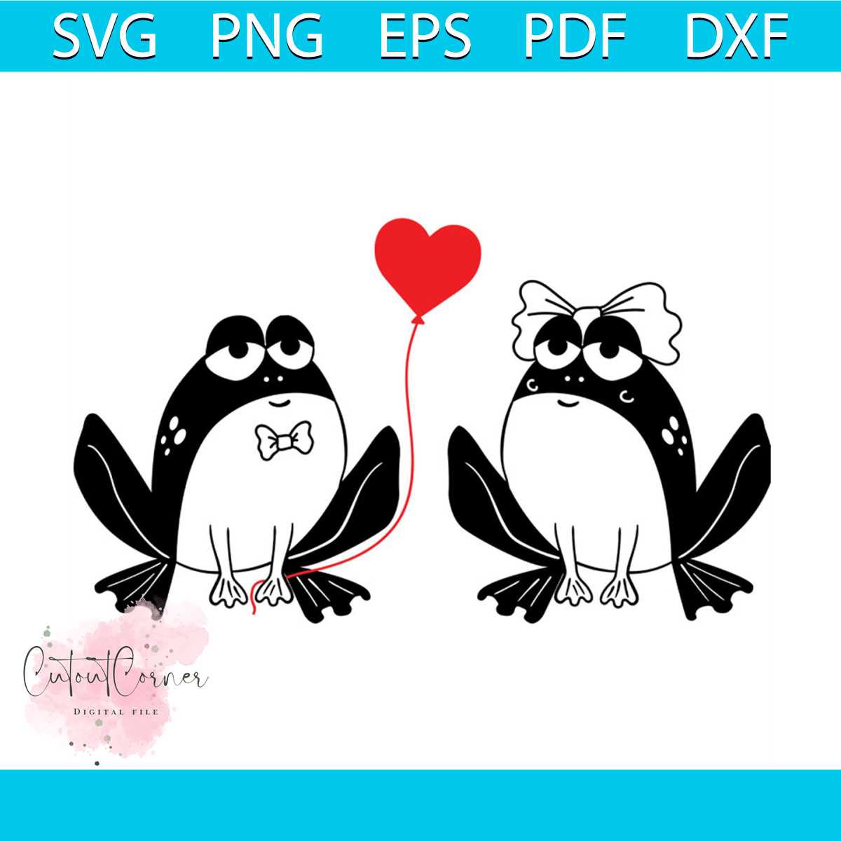 Lover Frogs Svg, Valentine Svg, Frogs SvgAnimals SvgHeart Sv | Inspire ...