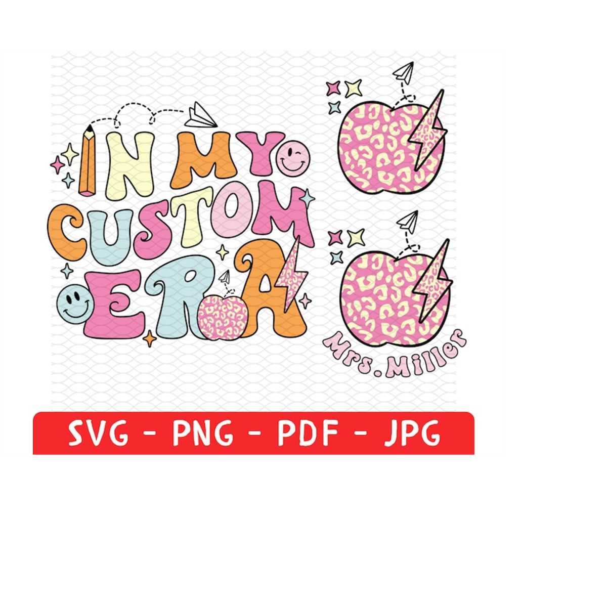 Custom In My Era Svg Png, Custom Wavy Stacked PNG, In My Cu | Inspire Uplift