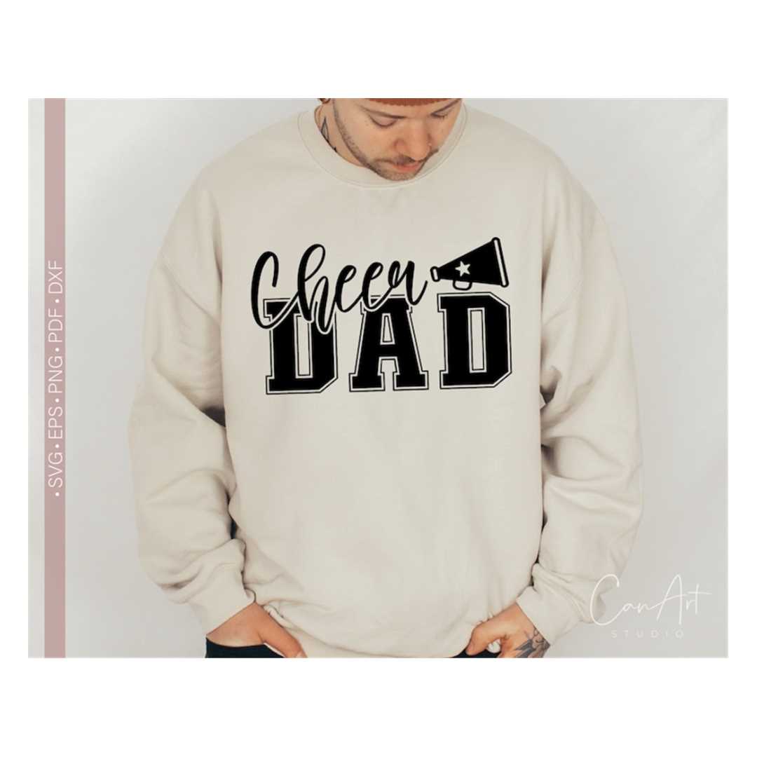 Cheer Dad Svg, Football Dad SVG Shirt Design Cut File for Cr | Inspire ...