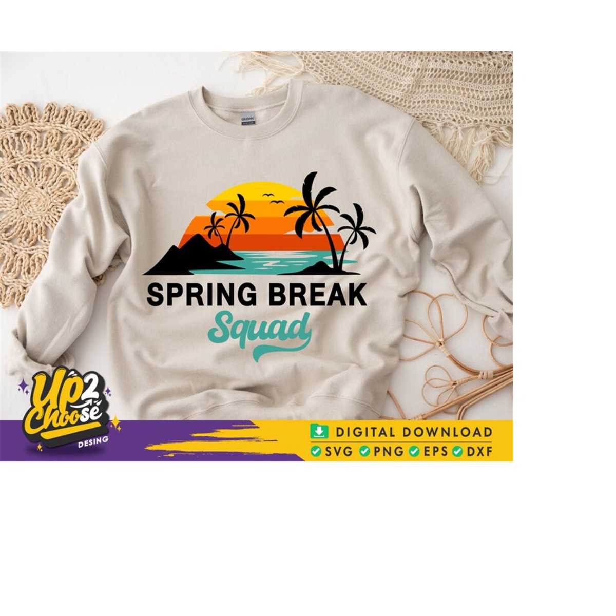 Spring Break Svg, Spring Break Squad Svg, Spring svg, Friend | Inspire ...