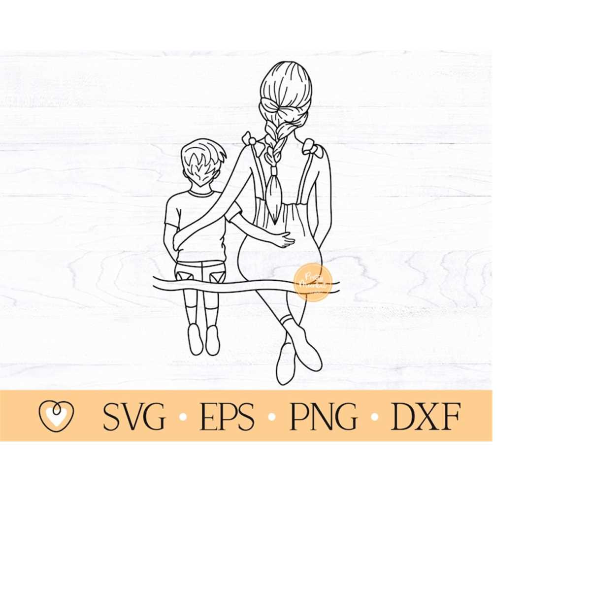 mom and son svg - Inspire Uplift