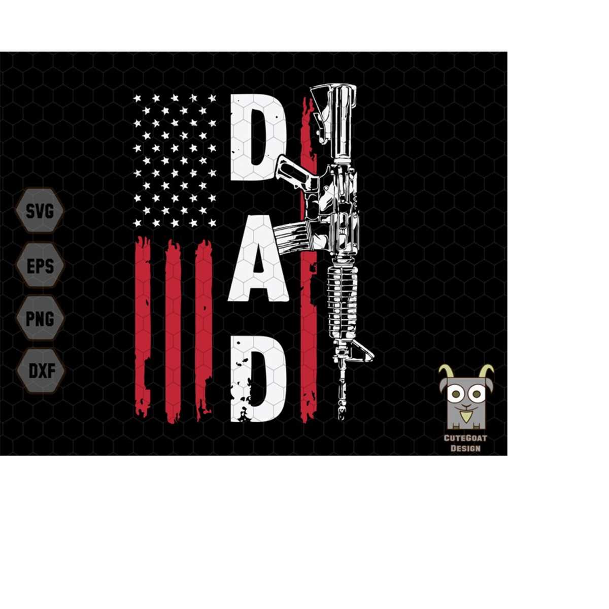 Brave Dad Svg, American Flag Svg, Hero Dad Svg, American Dad - Inspire ...