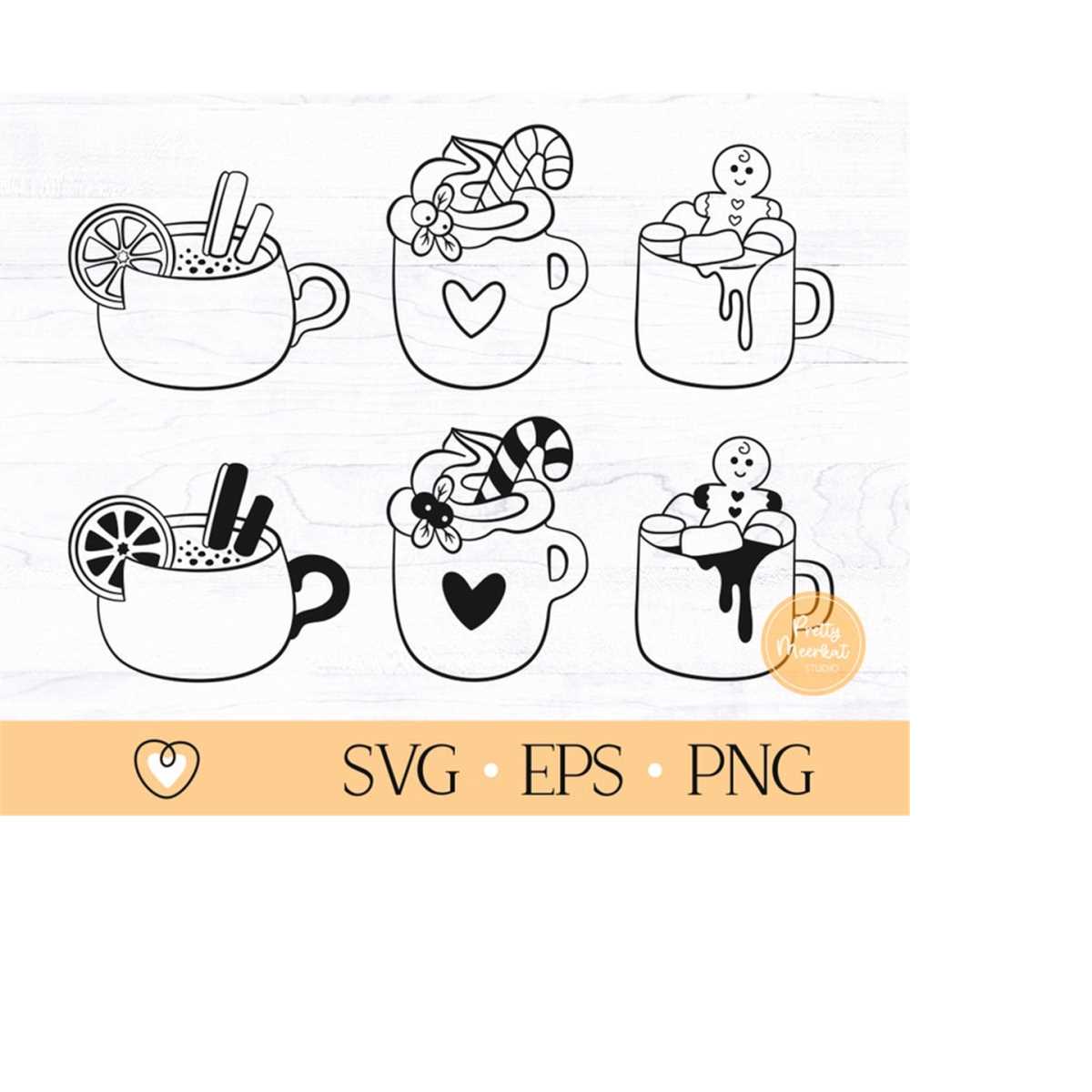 Hot Chocolate svg, Hot Cocoa svg, Christmas cut file, Winter | Inspire ...
