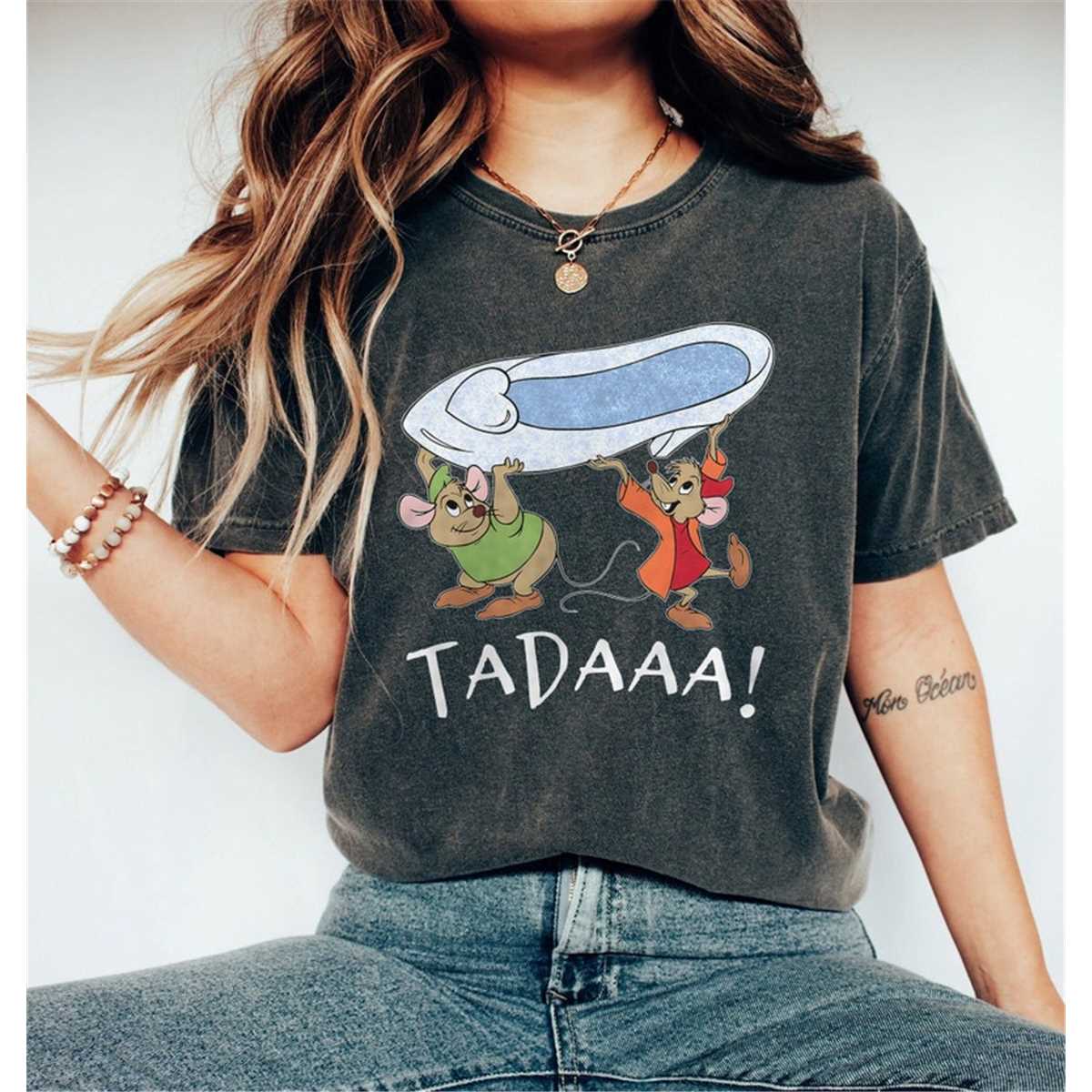 Cinderella Jaq and Gus Tada If The Shoe Fits Comfort Colors | Inspire ...