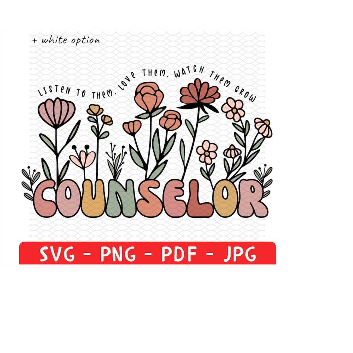 Custom Counselor Shirt Png Svg, Counselor Flowers Png, Custo | Inspire ...