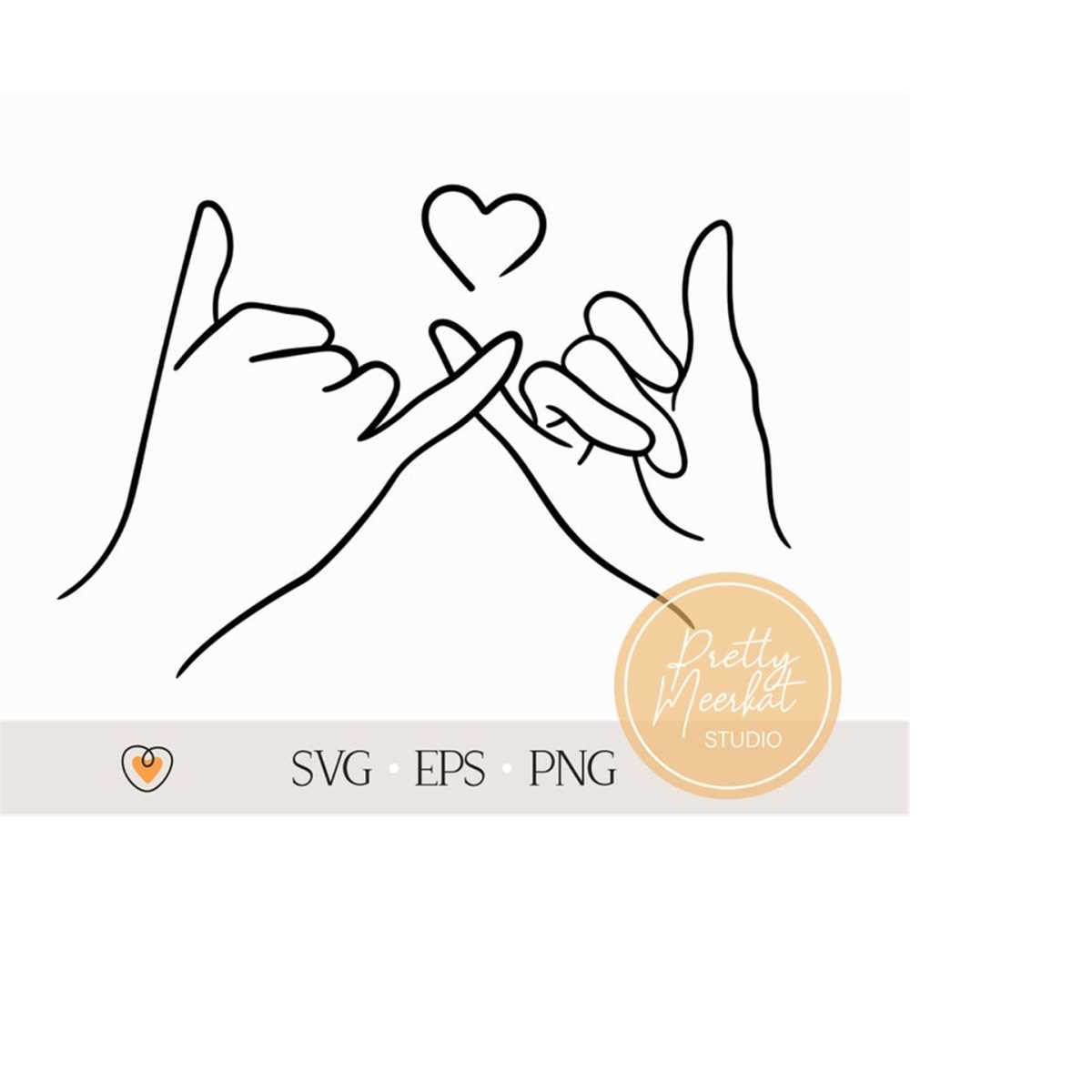 Best friend svg, Pinky promise svg, Besties svg, png files - Inspire Uplift