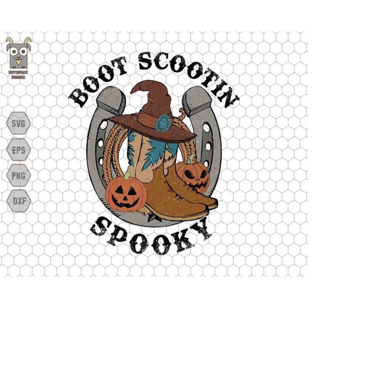 Boot Scootin Spooky Svg, Halloween Spooky Svg, Western Hallo | Inspire ...