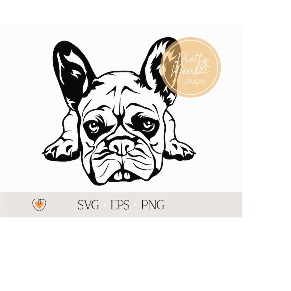 French bulldog 2 svg, Frenchie svg, Dog svg, svg files for c | Inspire ...