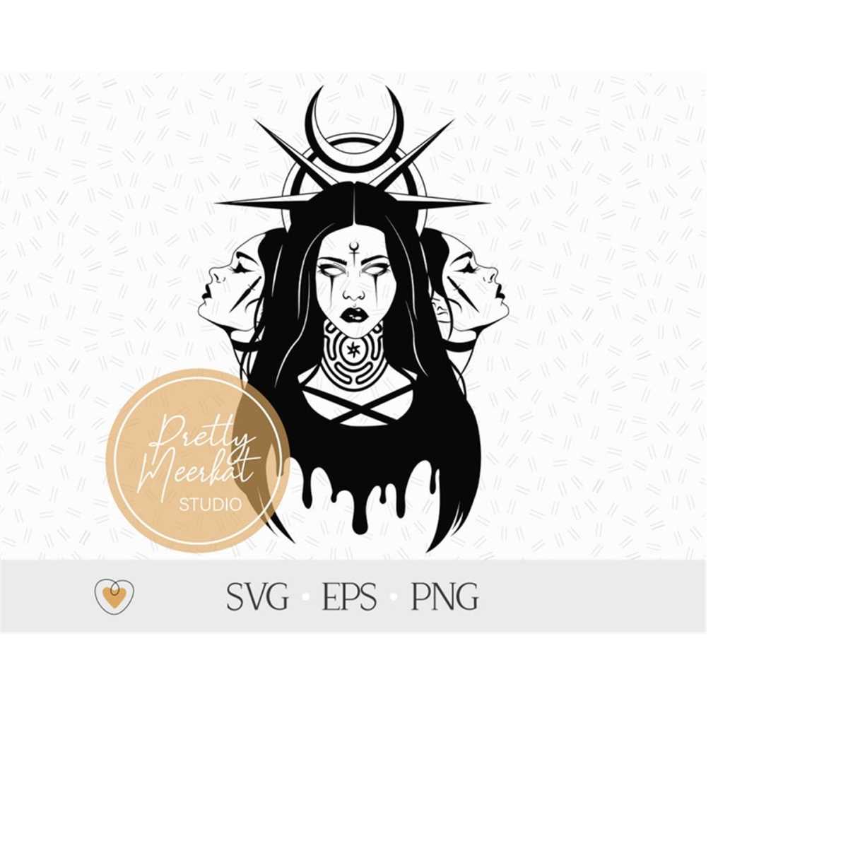 Hecate Goddess svg, Witch svg, Witchcraft svg, Gothic cricut | Inspire ...
