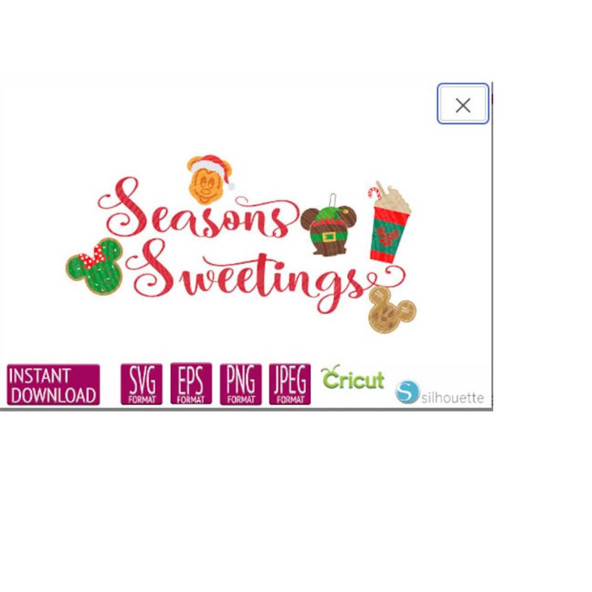 Mickey X-mas Gingerbread Cookie SVG DXF Png Vector Cut File | Inspire ...