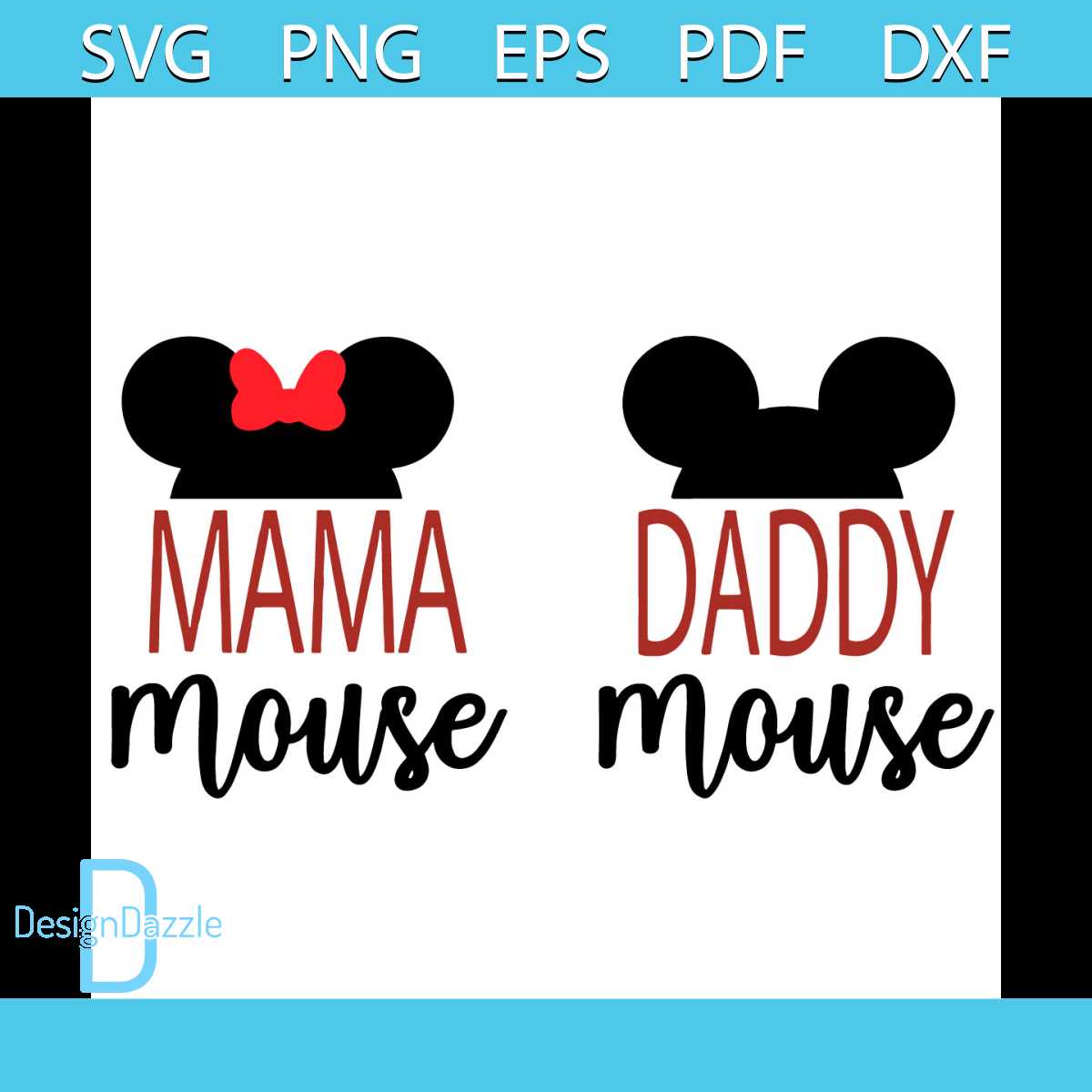 Mama Mouse Svg, Daddy Mouse Svg, Disney Family Svg, Mickey F | Inspire ...