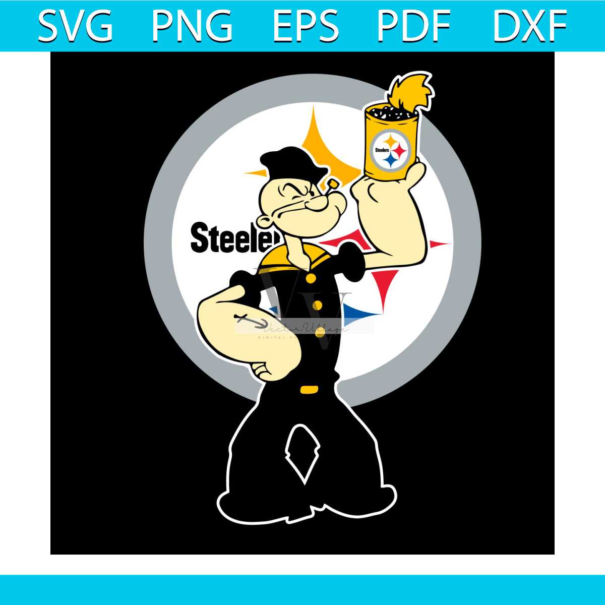 Popeye Steelers Svg, Popeye Svg, NFL Svg, Football Svg, Spor | Inspire ...