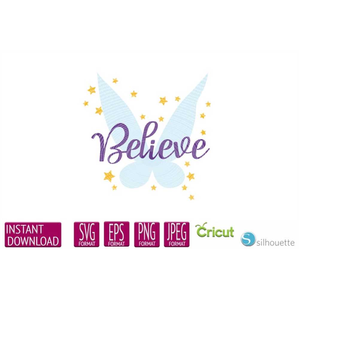 Faith trust & Pixie dust svg, tinker bell svg,pixie dust svg | Inspire ...