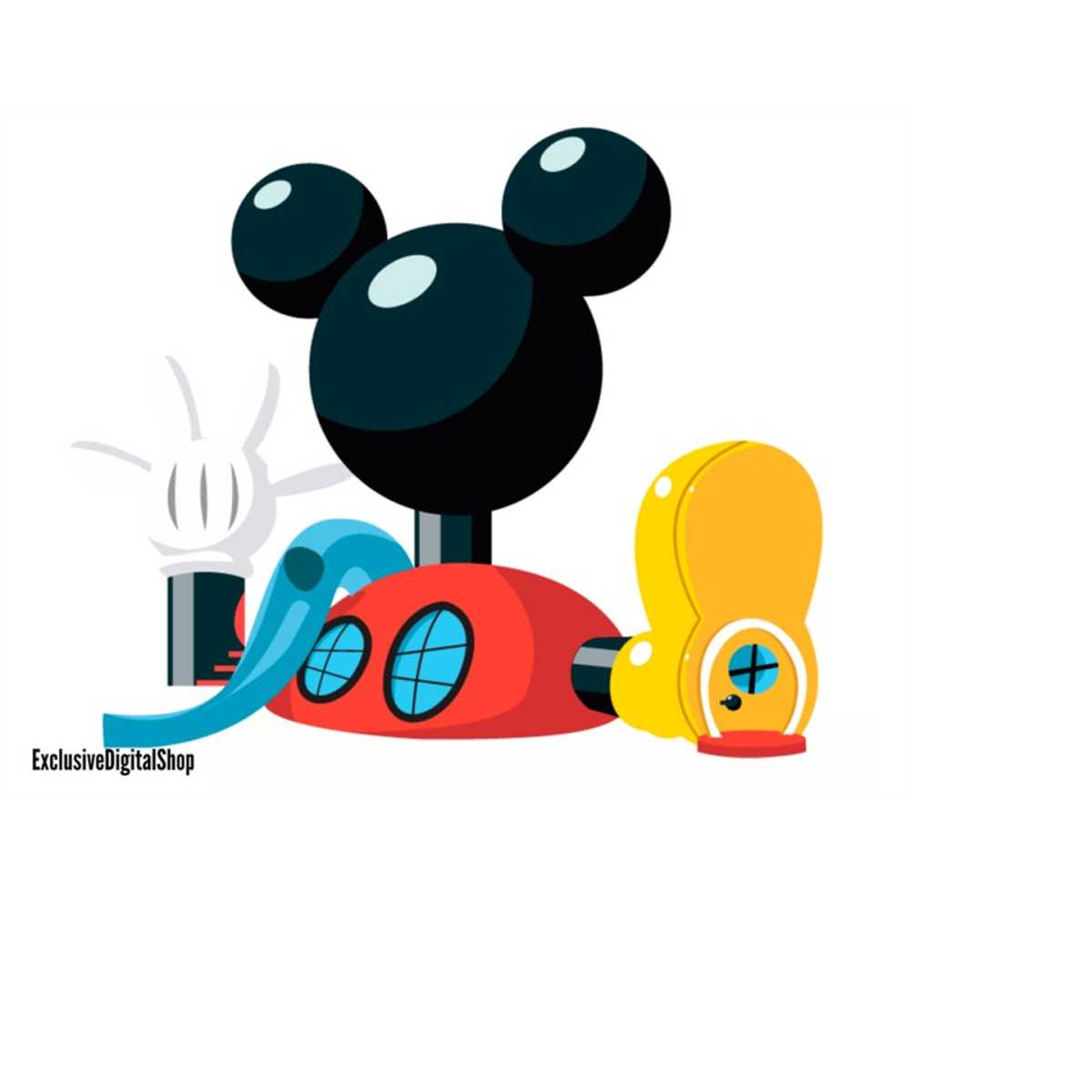 Mickey Mouse House SVG, Mouse SVG, Cut File - Digital Downlo - Inspire ...