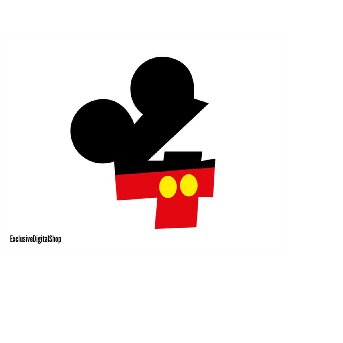 Mickey Mouse Numbers SVG, Mouse SVG, Cut File - Digital Down | Inspire ...