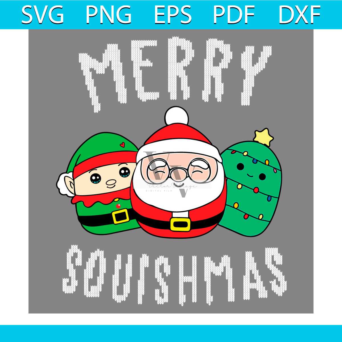 Cute Squishmallow Merry Squishmas Ugly Svg, Christmas Svg, C | Inspire ...