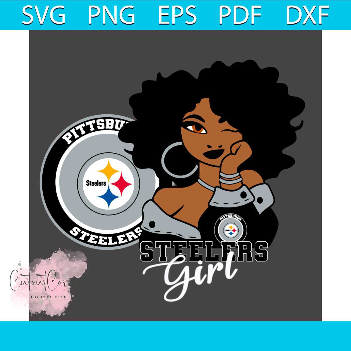 Pittsburgh Steelers Girl Svg, Sport Svg, Pittsburgh Steelers | Inspire ...