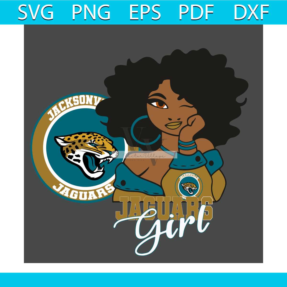 Jacksonville Jaguars Girl Svg, Sport Svg, Jacksonville Jagua | Inspire ...