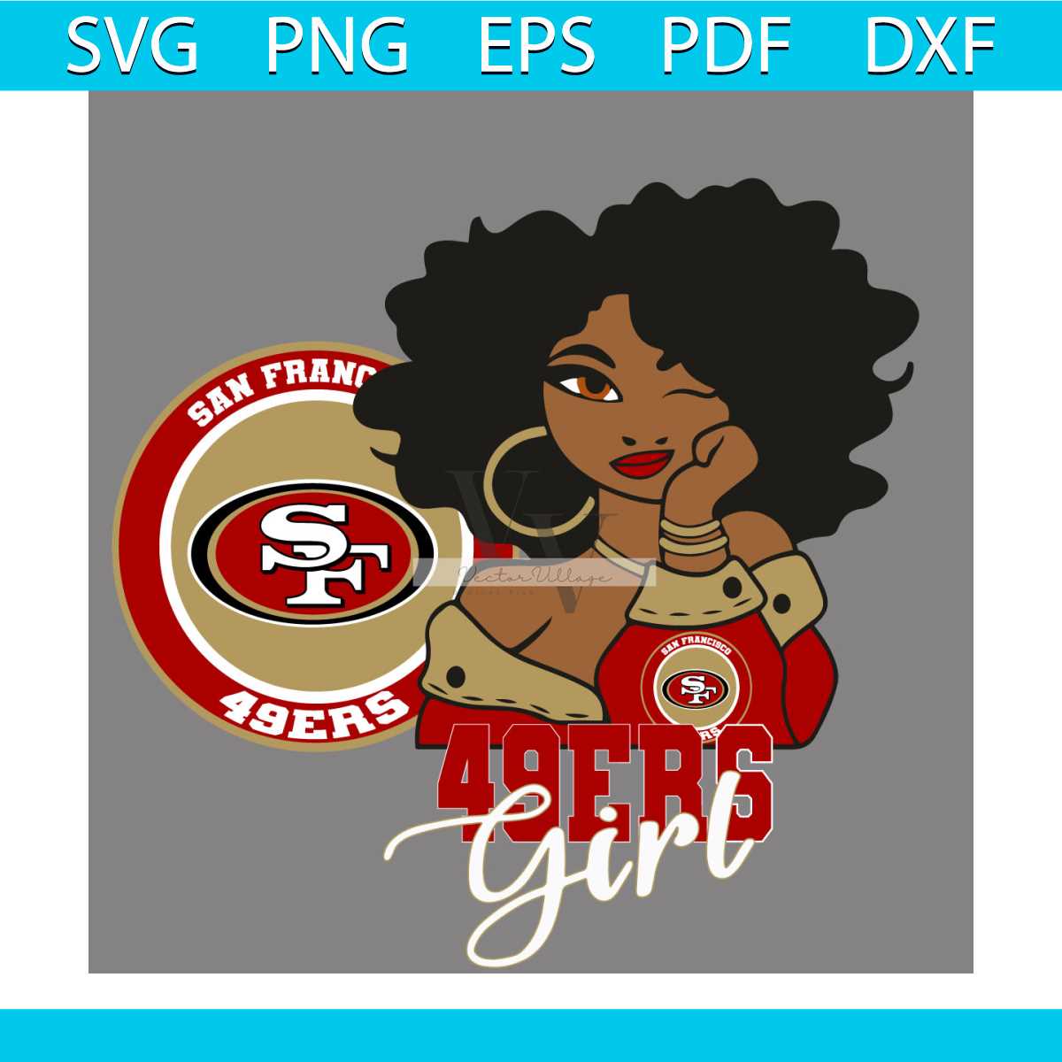 San Francisco 49ers Girl Svg, Sport Svg, San Francisco 49ers | Inspire ...