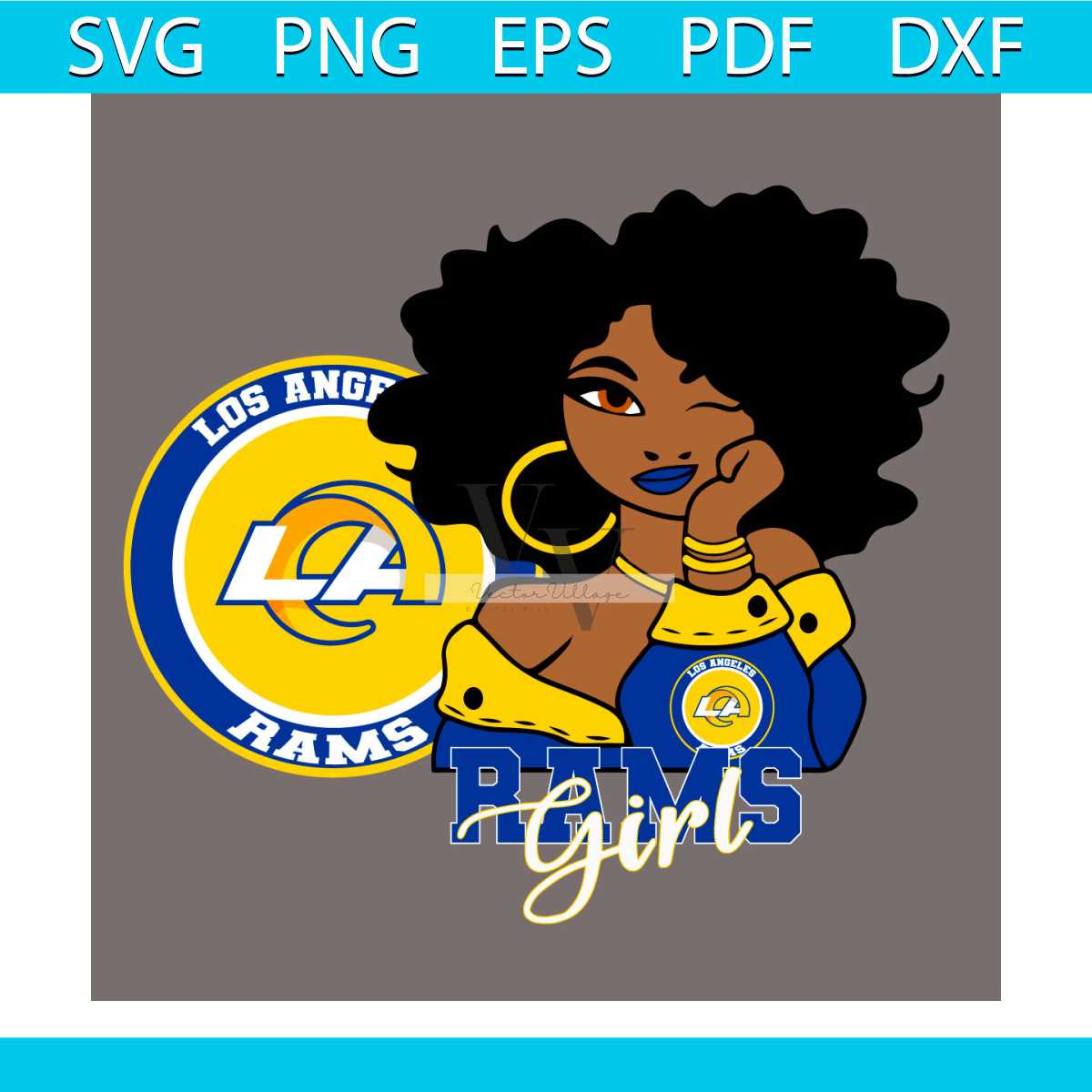 Los Angeles Rams Girl Svg, Sport Svg, Los Angeles Rams Logo, | Inspire ...